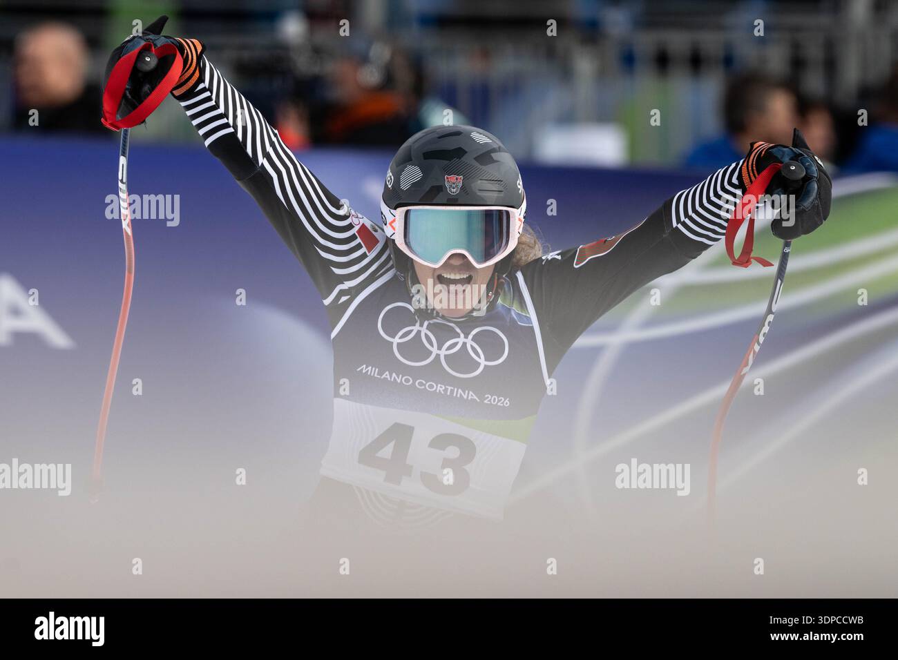 Cortina, Italy. 12th Feb, 2026. Sarah Schleper ( Mexiko ), Alpine ...