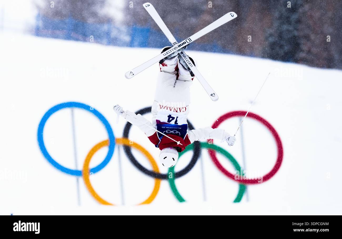 Canada's Ashley Koehler during the Women's Dual Moguls, round of 16, at ...