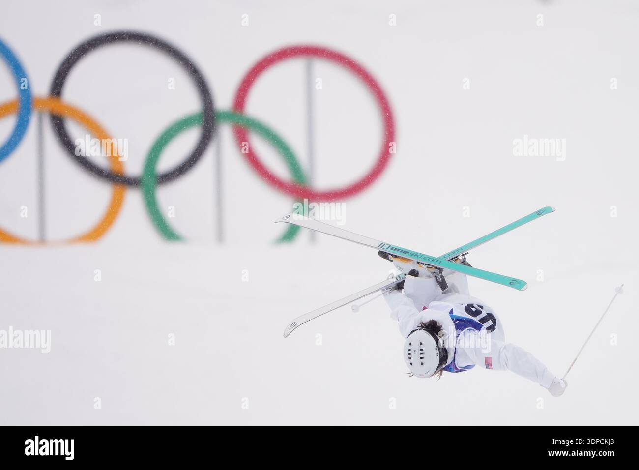 United States' Jaelin Kauf competes in the women's freestyle skiing ...