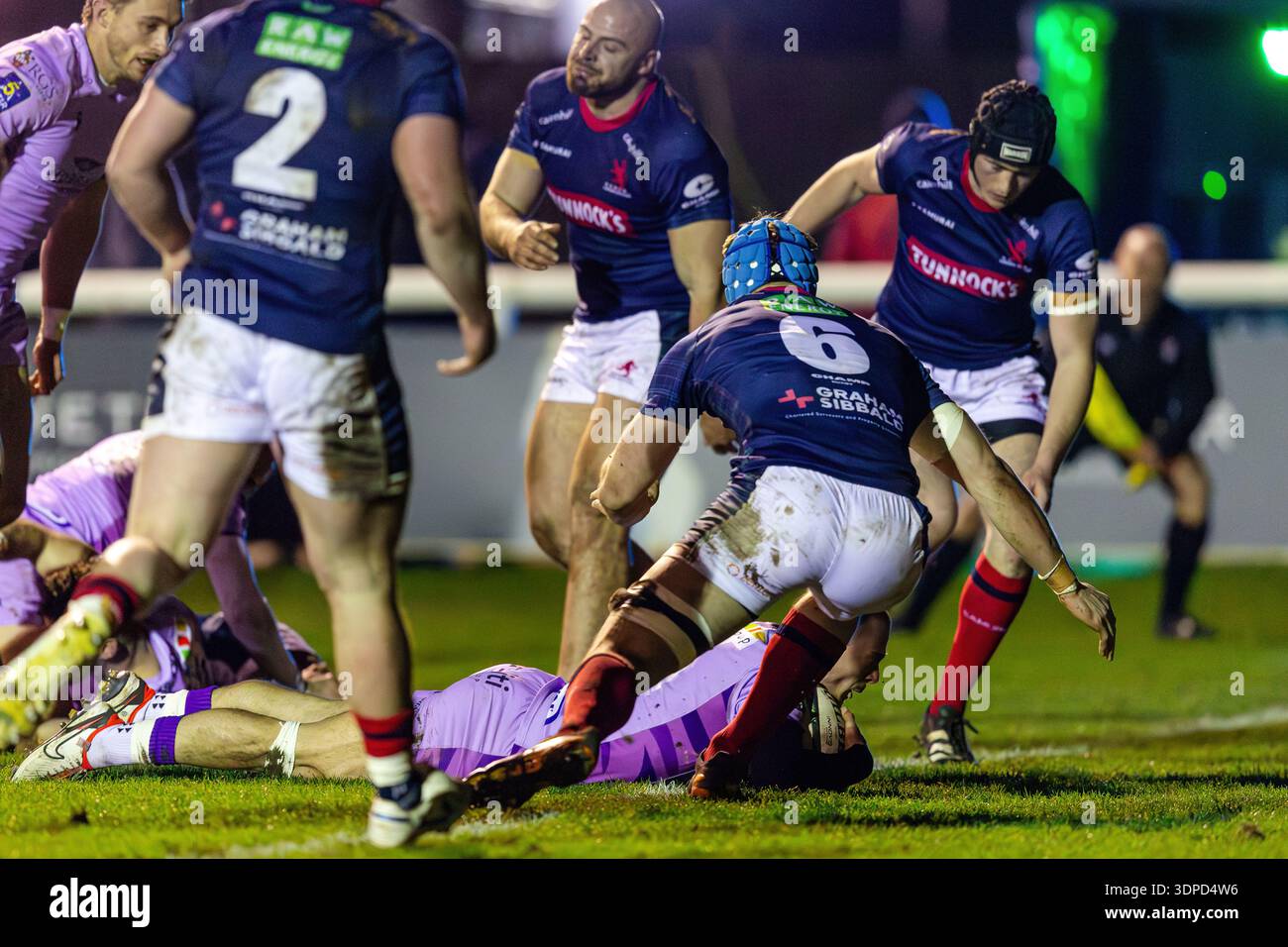 London, England, UK, 13 February 2026. Will Lane of Worcester Warriors ...