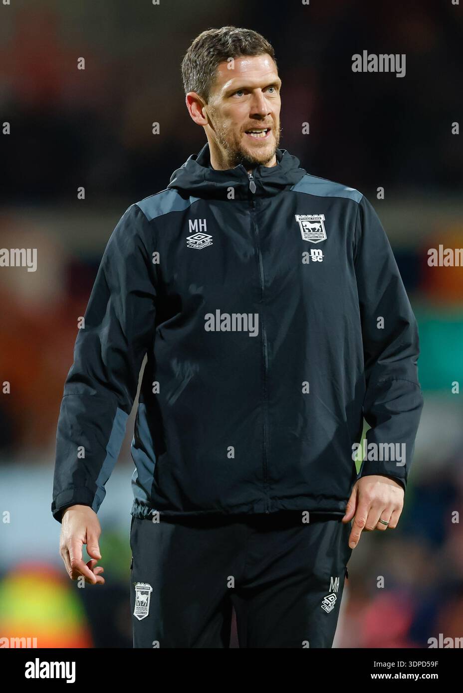 Wrexham, Wales, 13th February 2026. Mark Hudson set-play and first-team ...