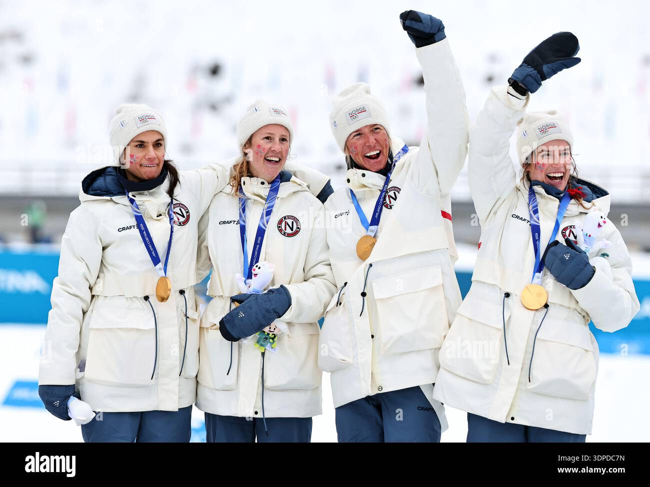 14 February 2026, Italy, Tesero: Olympia, Olympic Winter Games Milan ...
