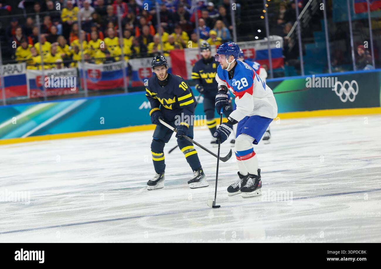 Alexander Wennberg (10) of Sweden, Martin Gernat (28) of Slovakia ...