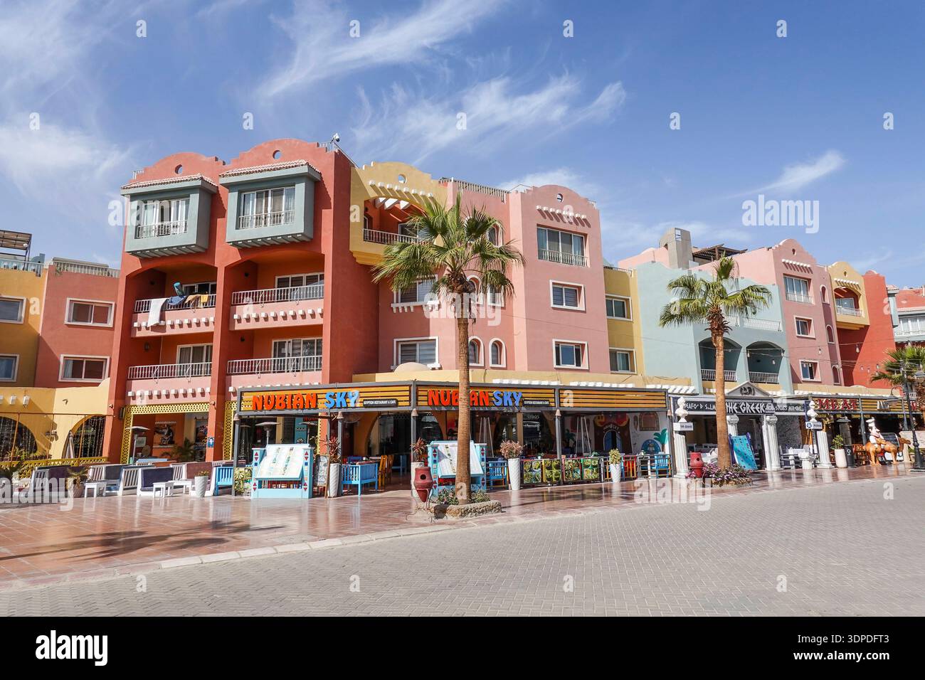 Ferienwohnungen, Promenade an der Marina, Hurghada, Ägypten ...