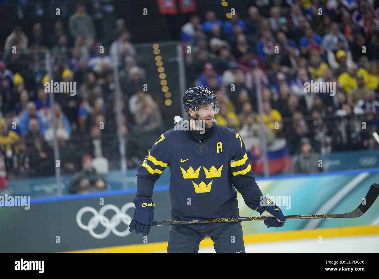 Sweden's Victor Hedman during a preliminary round match of men's ice ...