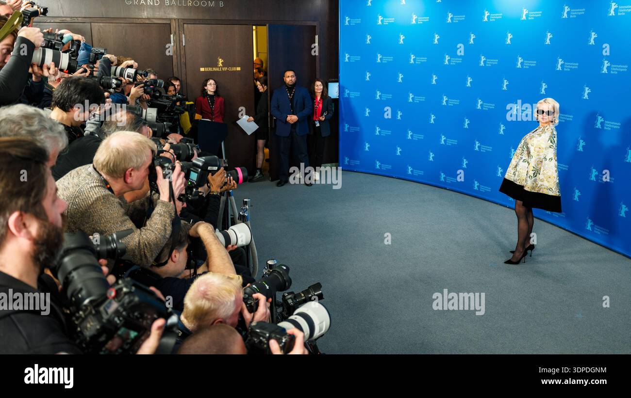 Berlin, Germany. 14 February 2026. Pamela Anderson poses at the ...