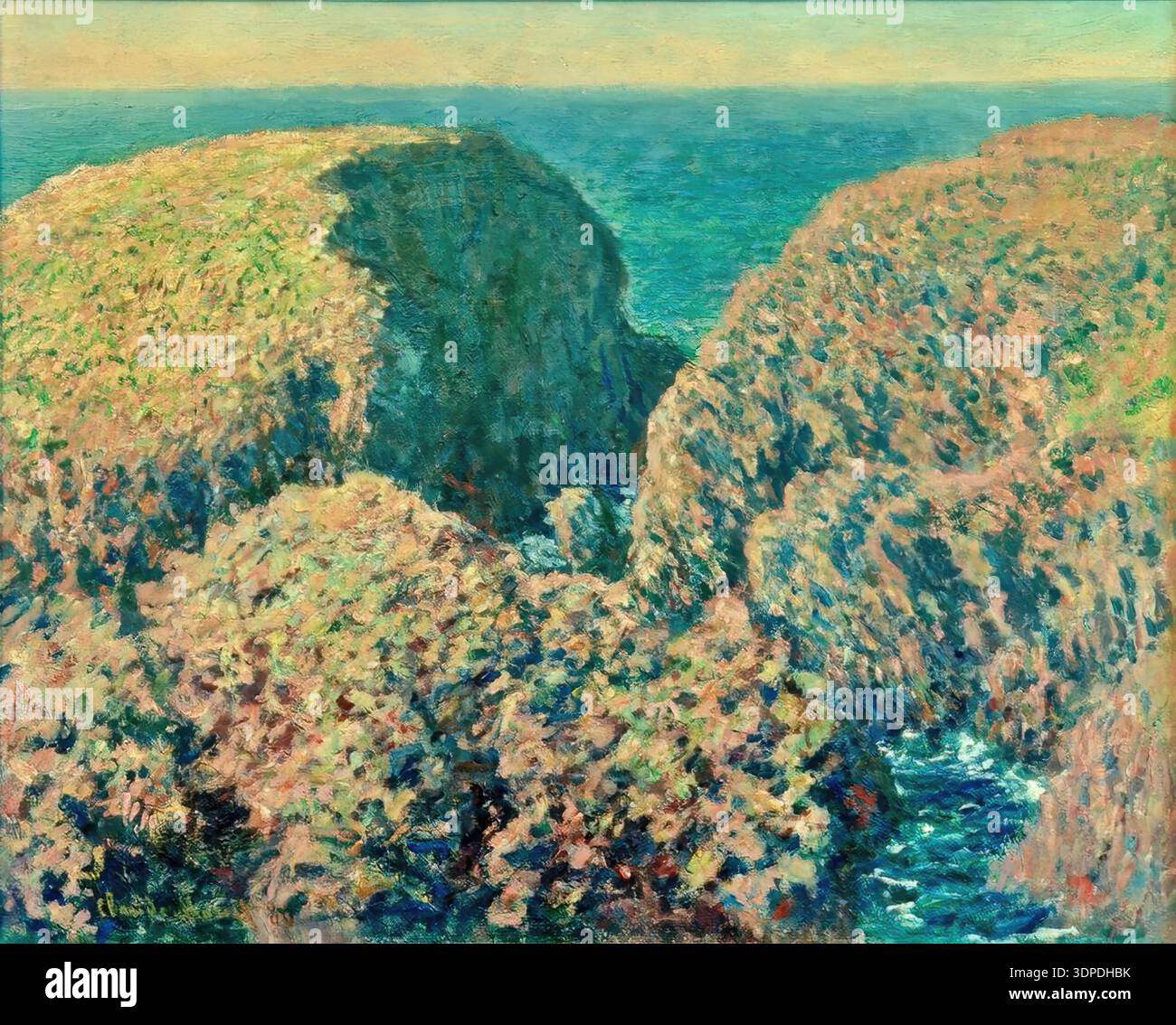 Claude Monet 'Rock Block Belle-Ile (Bloc Rochers)' 1886 oil canvas ...