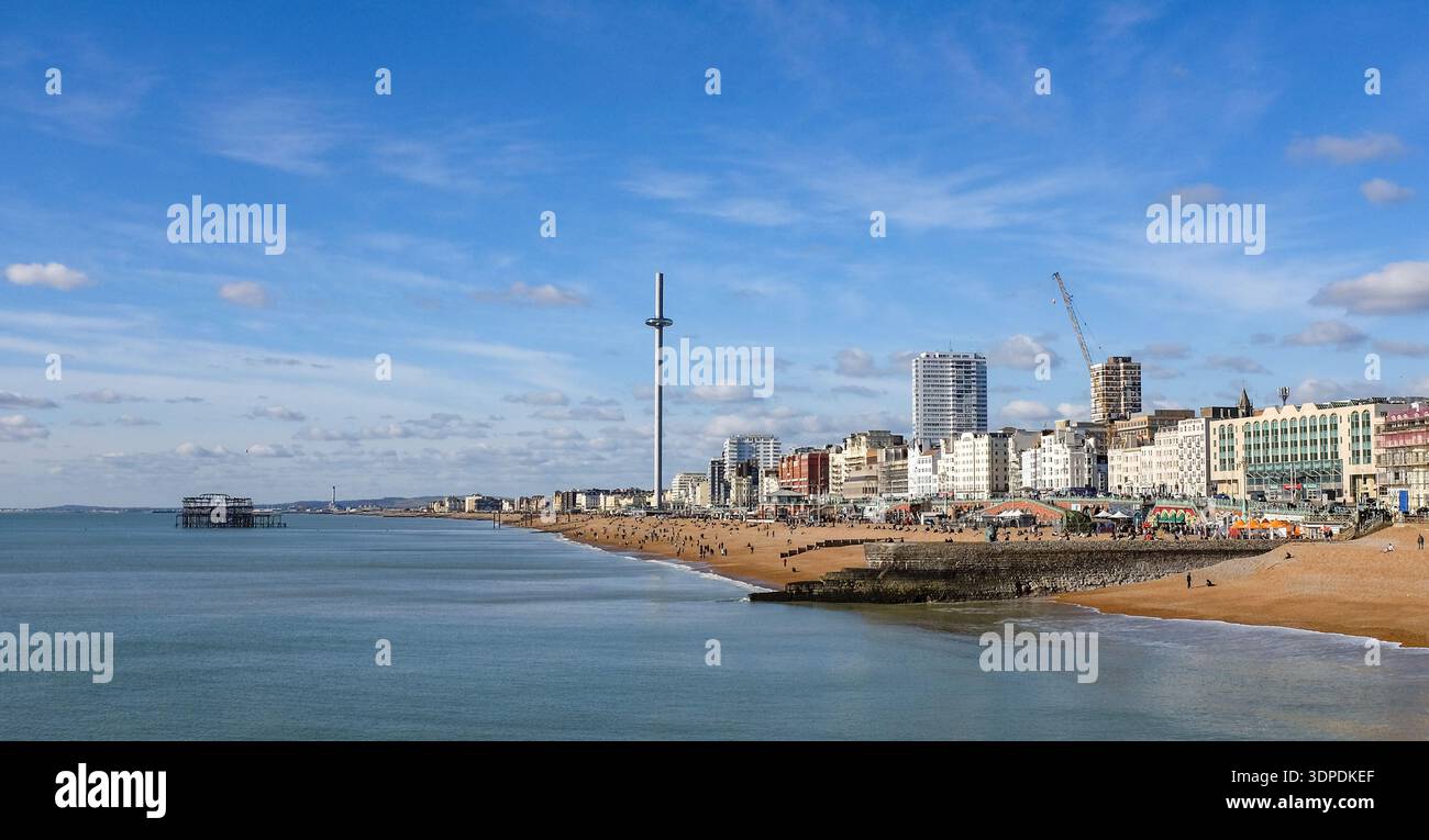 Brighton UK 14th February 2026 - A beautiful sunny but chilly day on ...