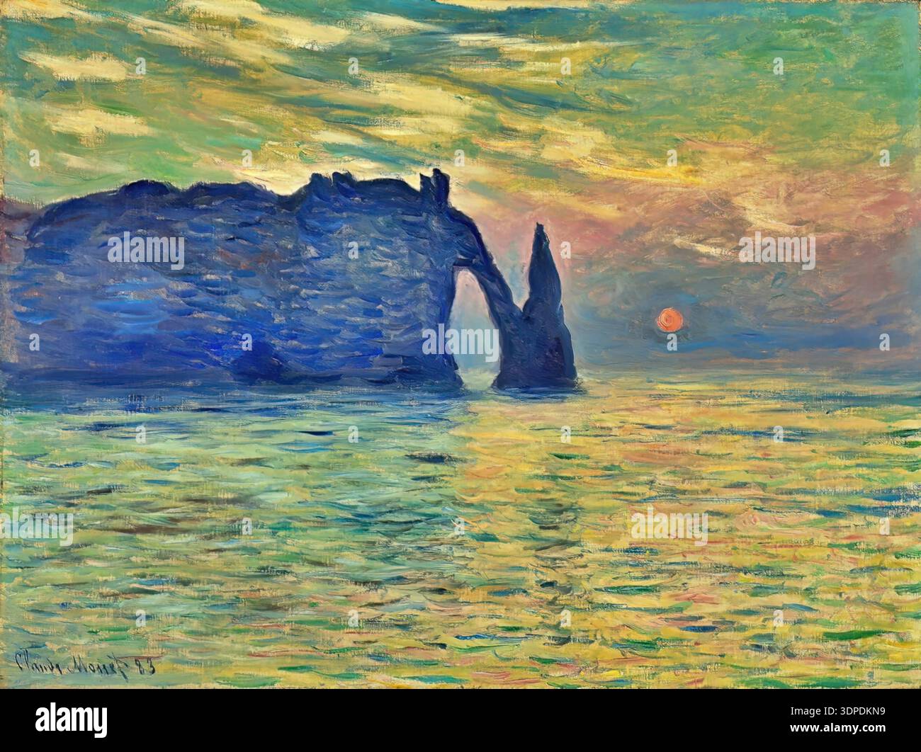 Haystacks sunset series hi-res stock photography and images - Alamy