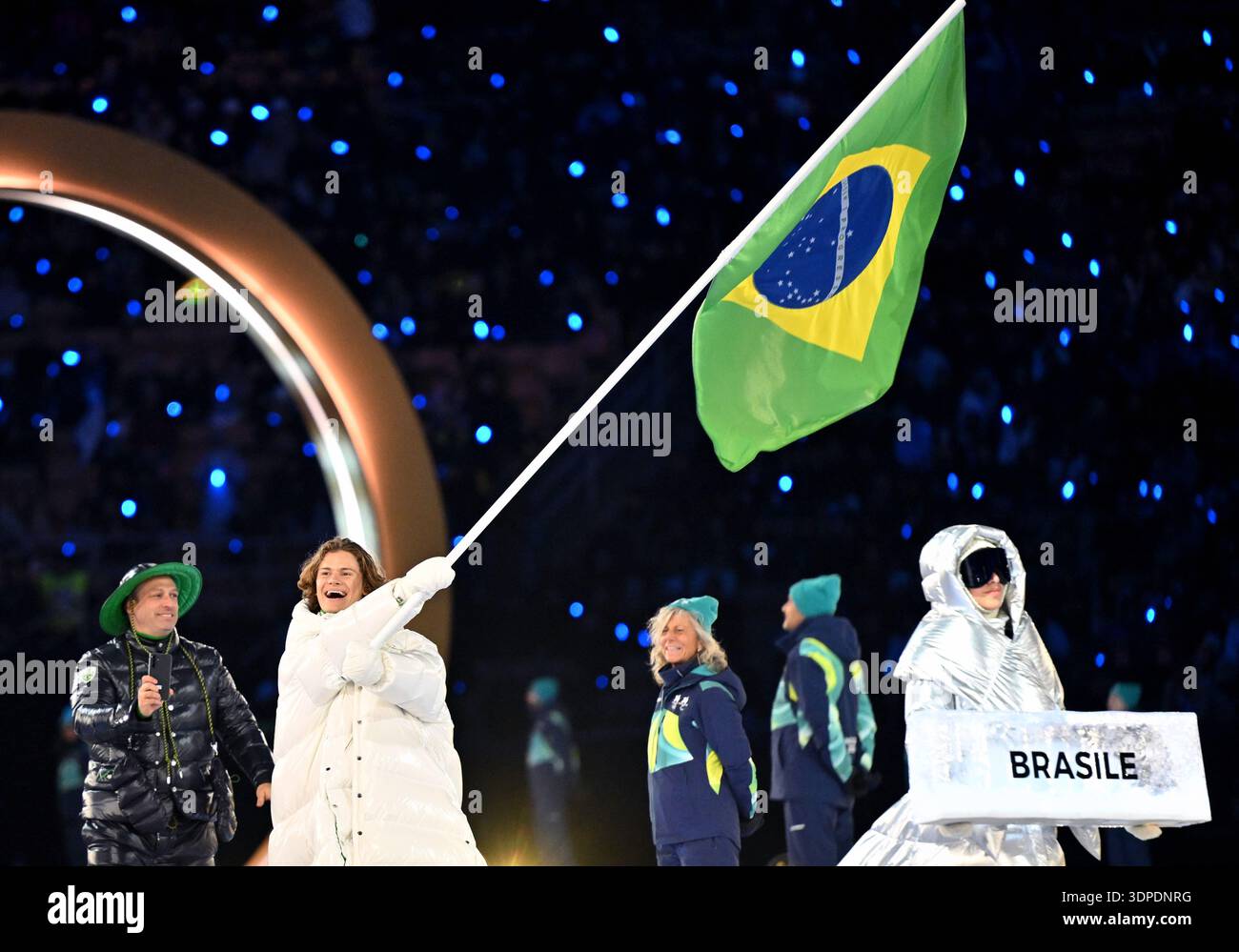 Brazil's Lucas Pinheiro Braathen during the Opening Ceremony for the ...