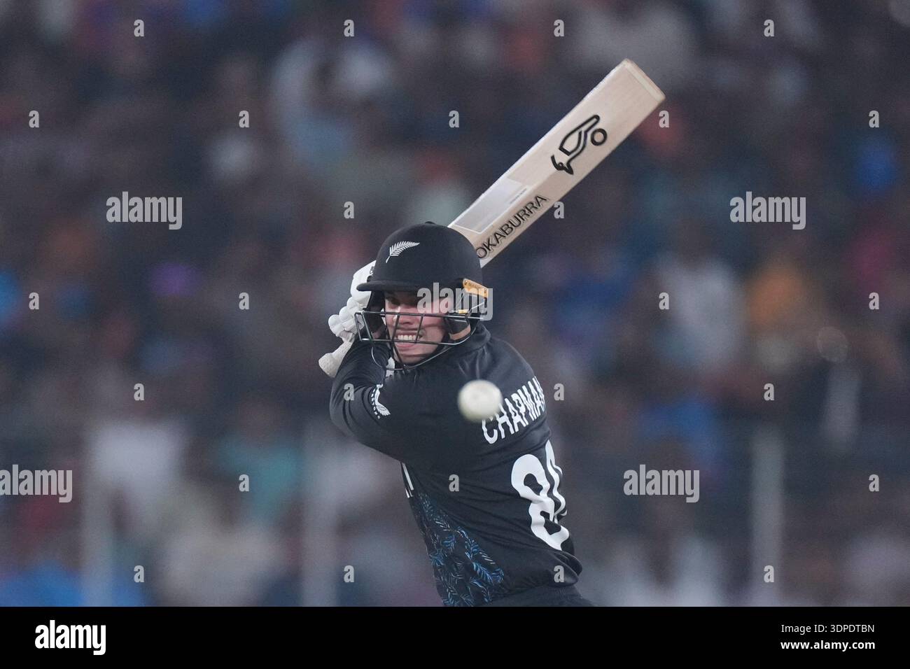 New Zealand's Mark Chapman plays a shot during the T20 World Cup ...
