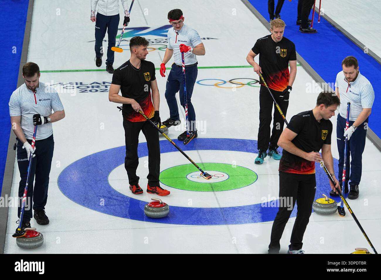 United States' Ben Richardson, Aidan Oldenburg, and Luc Violette ...