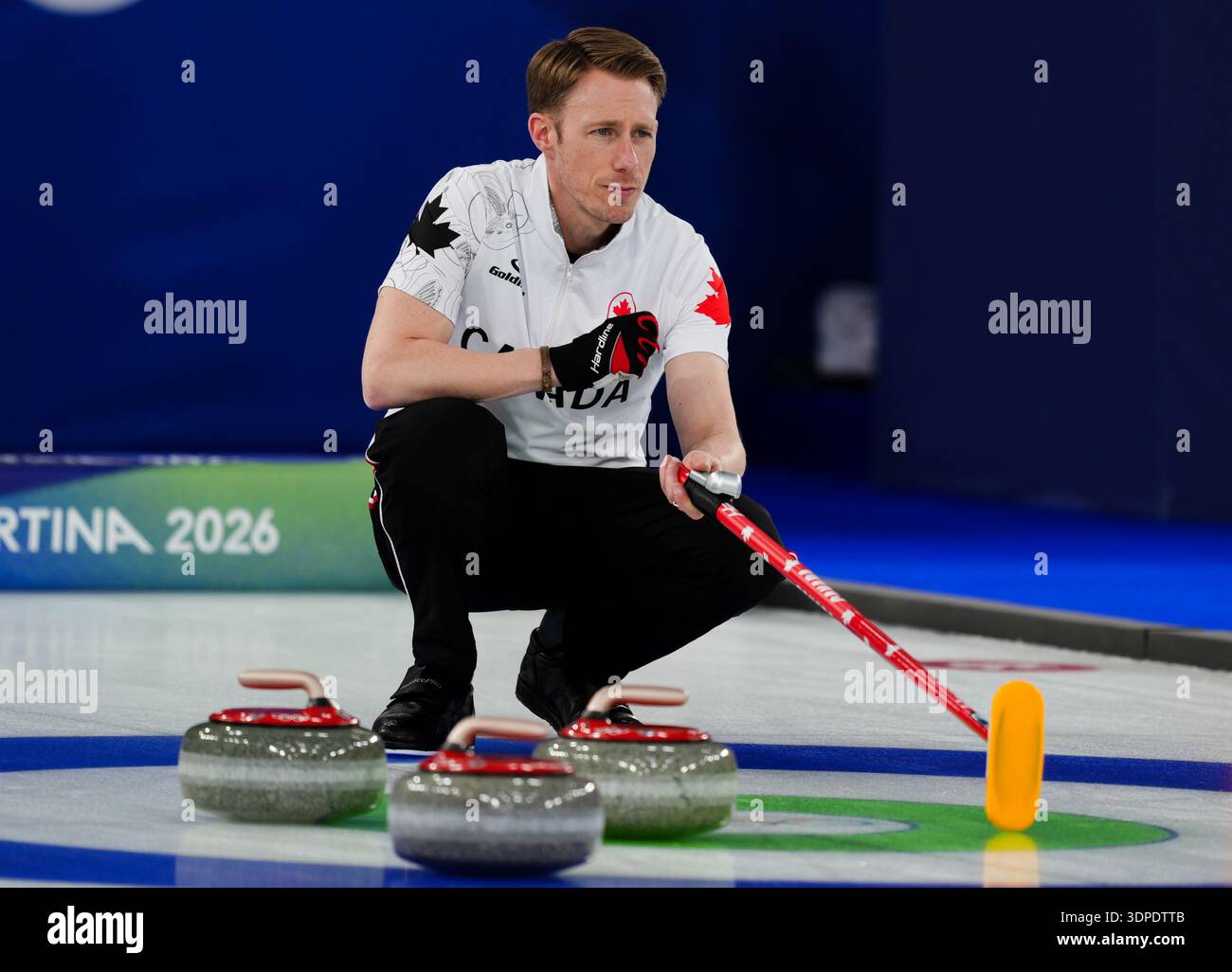 Canada's Marc Kennedy during the Men's Curling match against ...
