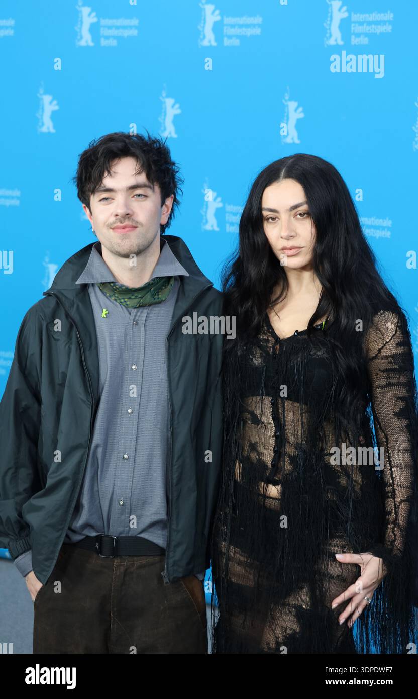 Berlin, Germany, 14th February 2026, Director Aidan Zamiri and Charli ...