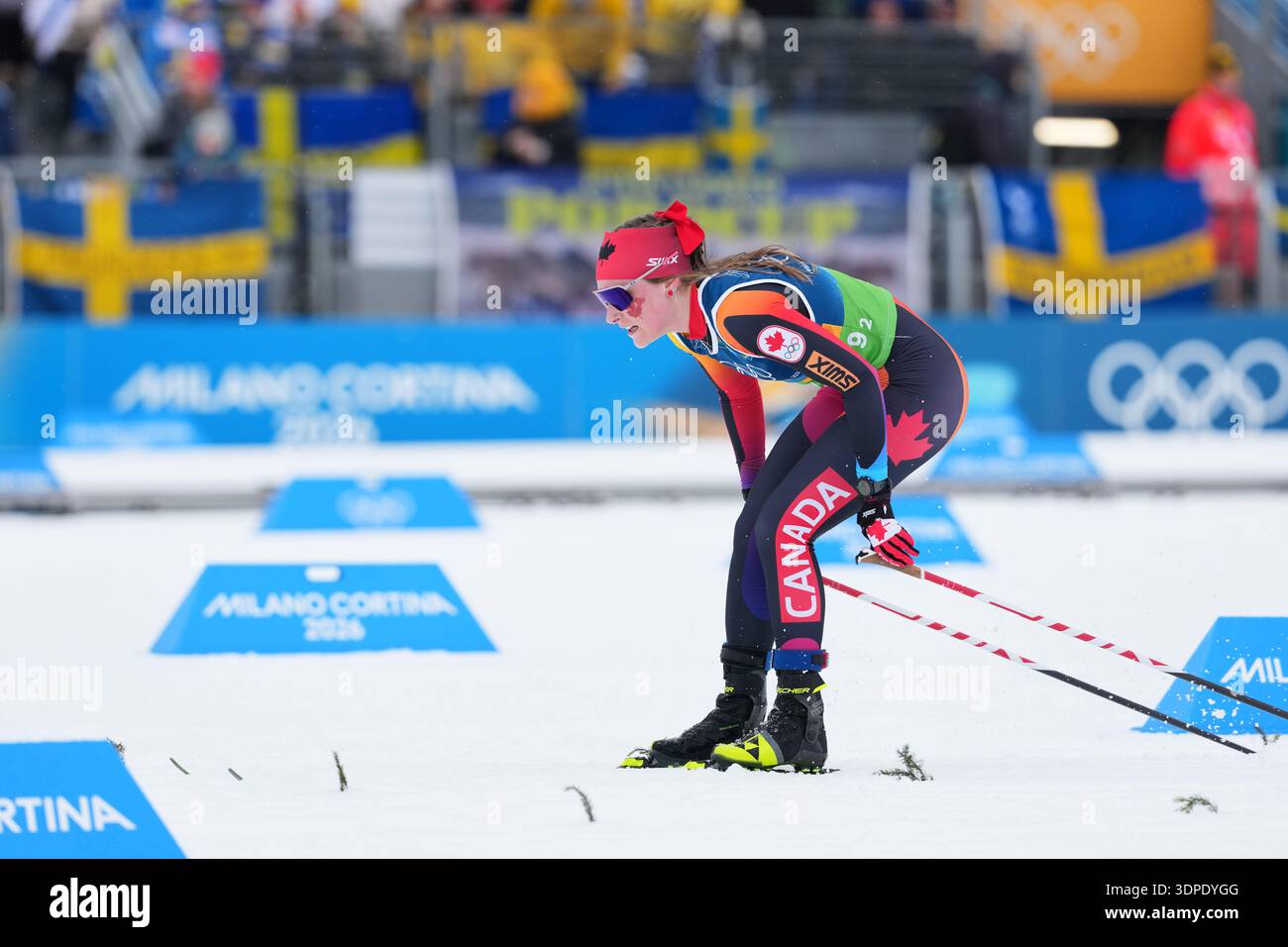 Jasmine Drolet, of Canada, competes in the cross country skiing women's ...