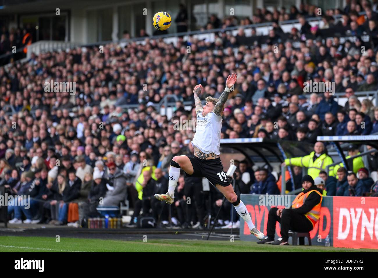 Kayden Jackson of Derby County in action during the Sky Bet ...