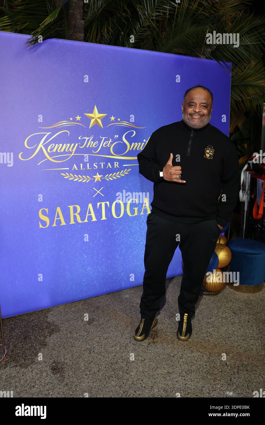 LOS ANGELES, CA - FEBRUARY 13: Roland Martin at Kenny "The Jet" Smith ...
