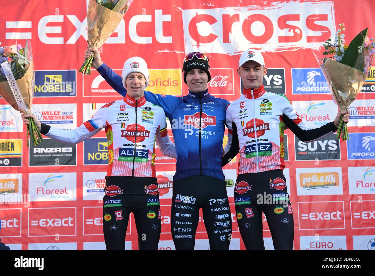 Belgian Michael Vanthourenhout, Belgian Niels Vandeputte and Belgian ...