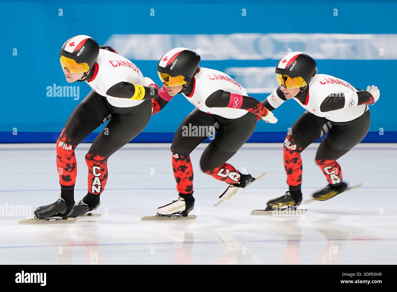 Team Canada is led by Isabelle Weidemann, followed by Valerie Maltais ...
