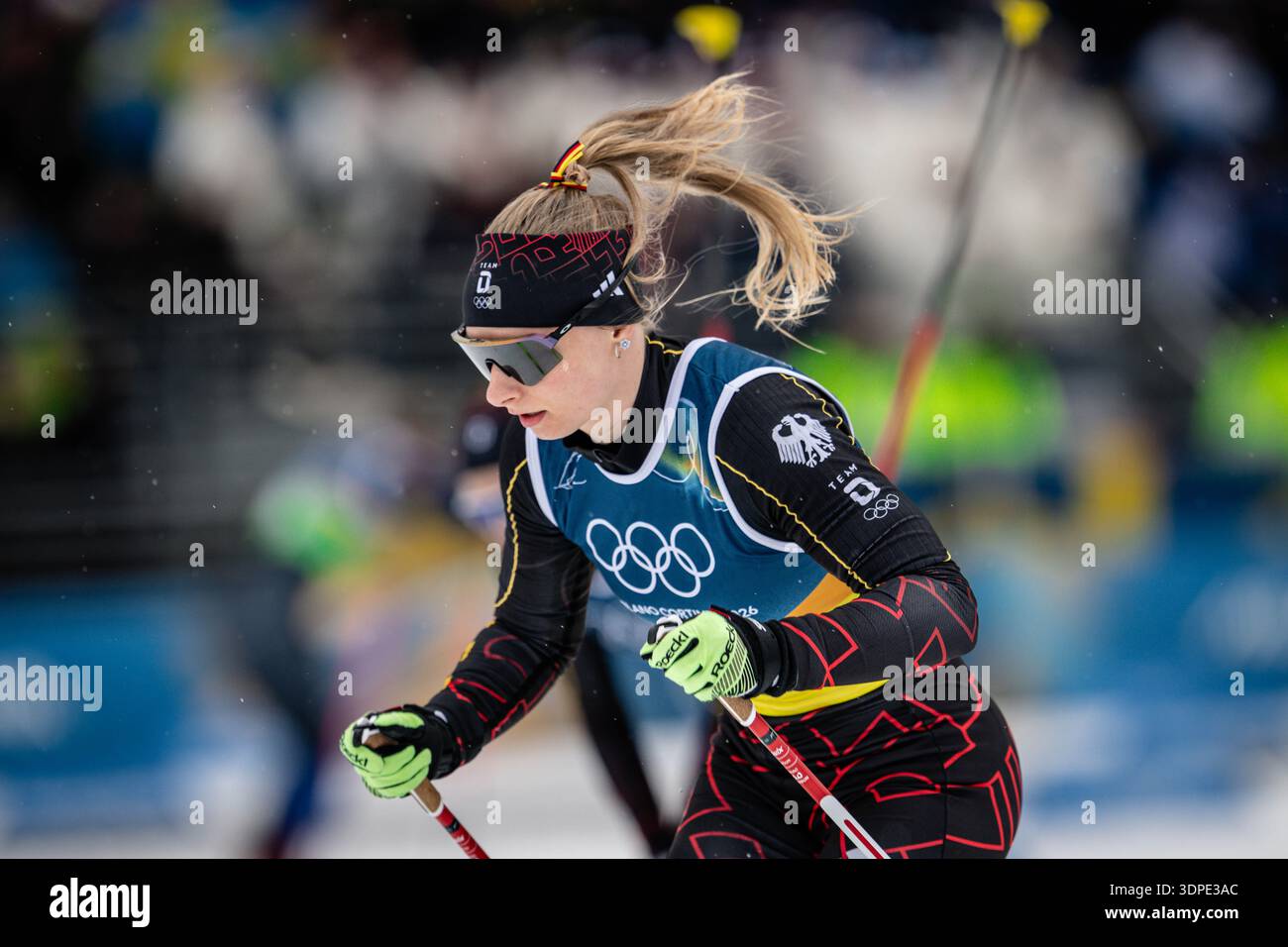 Helen Hoffmann ( Deutschland ) competes in the Womens 4 x 7.5 km Relay ...