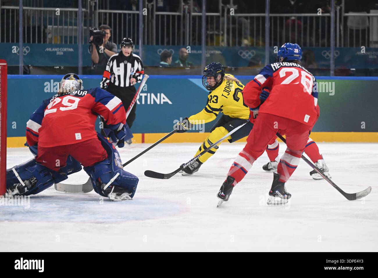 JOHANSSON Thea (SWE) during Women's Ice Hockey - Czechia vs Svezia ...
