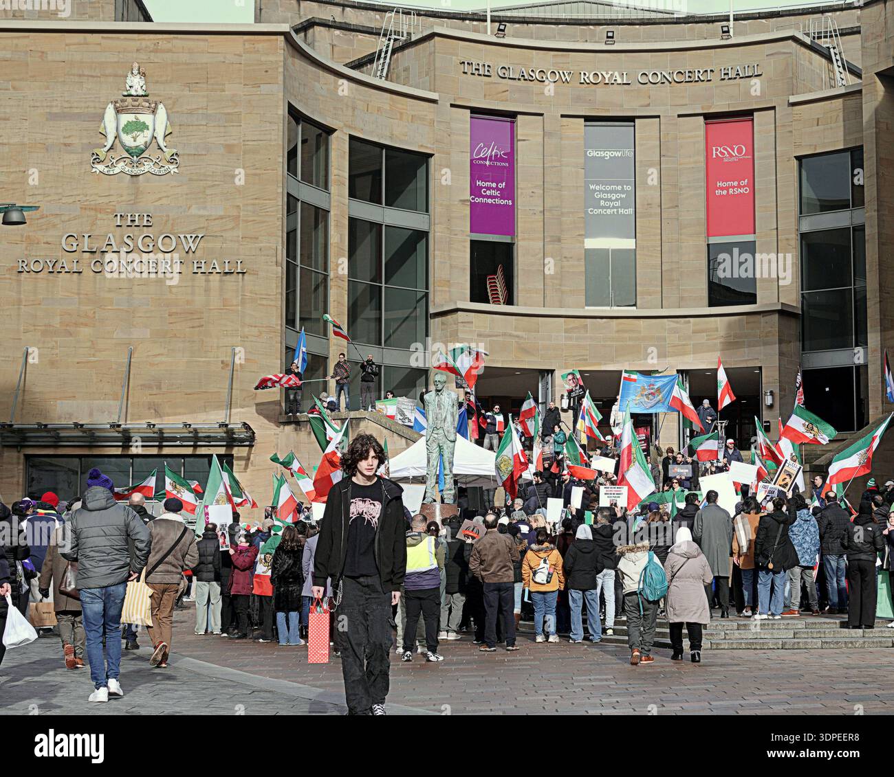 Reza pahlavi protest tehran hi-res stock photography and images - Alamy