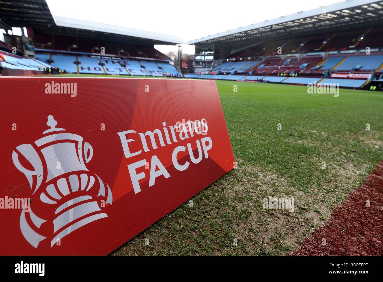 Close view of the FA Cup side boards before the Emirates FA Cup fourth ...