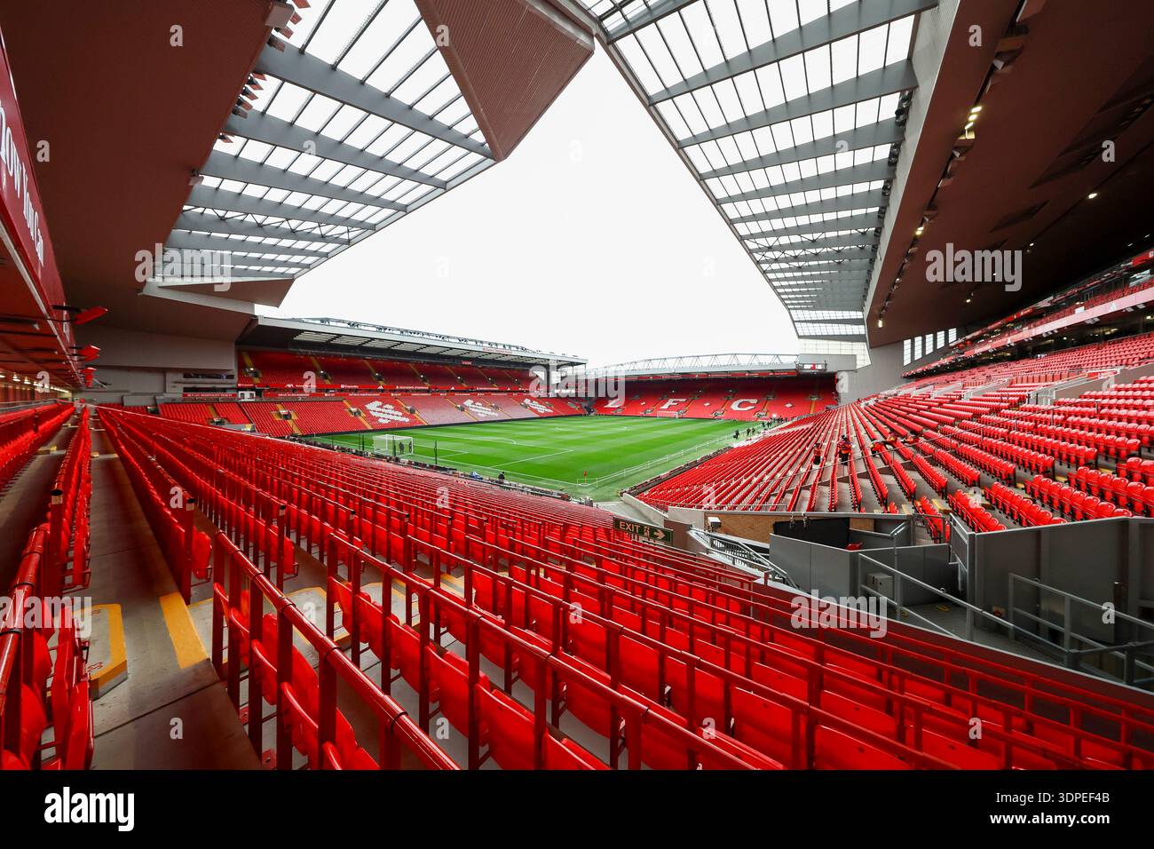 General stadium view inside Anfield before the Liverpool v Brighton ...