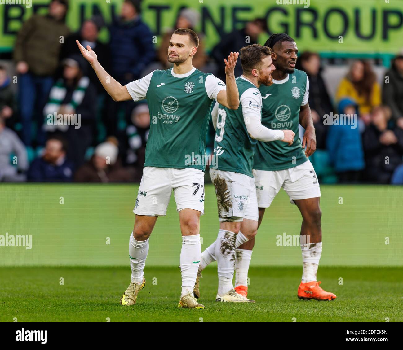 Easter Road Stadium, Edinburgh, Scotland, UK. 14th Jan 2026. Hibernian ...