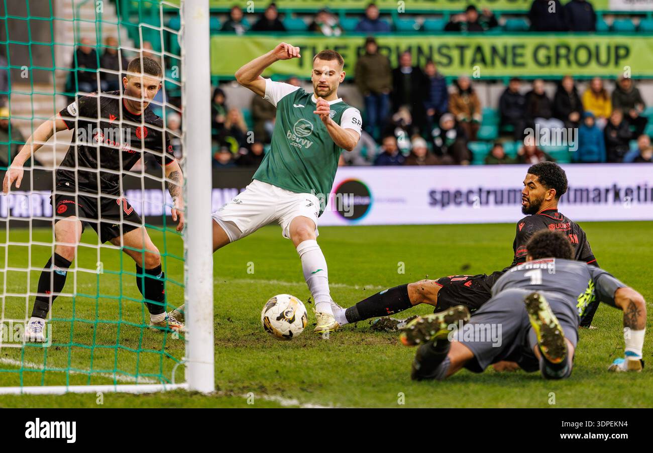 Easter Road Stadium, Edinburgh, Scotland, UK. 14th Jan 2026. Hibernian ...