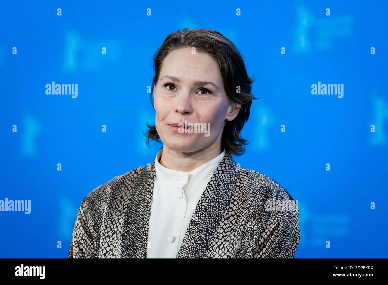 14 February 2026, Berlin: Seidi Haarla, actress, at the photocall of ...