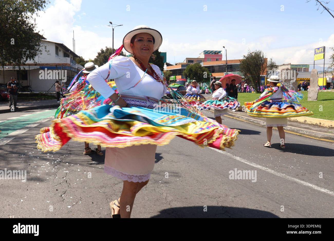 CARNAVAL DE COLORES QUITO February 14, 2026 Students participate in the ...