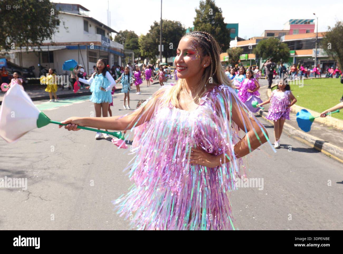 CARNAVAL DE COLORES QUITO February 14, 2026 Students participate in the ...