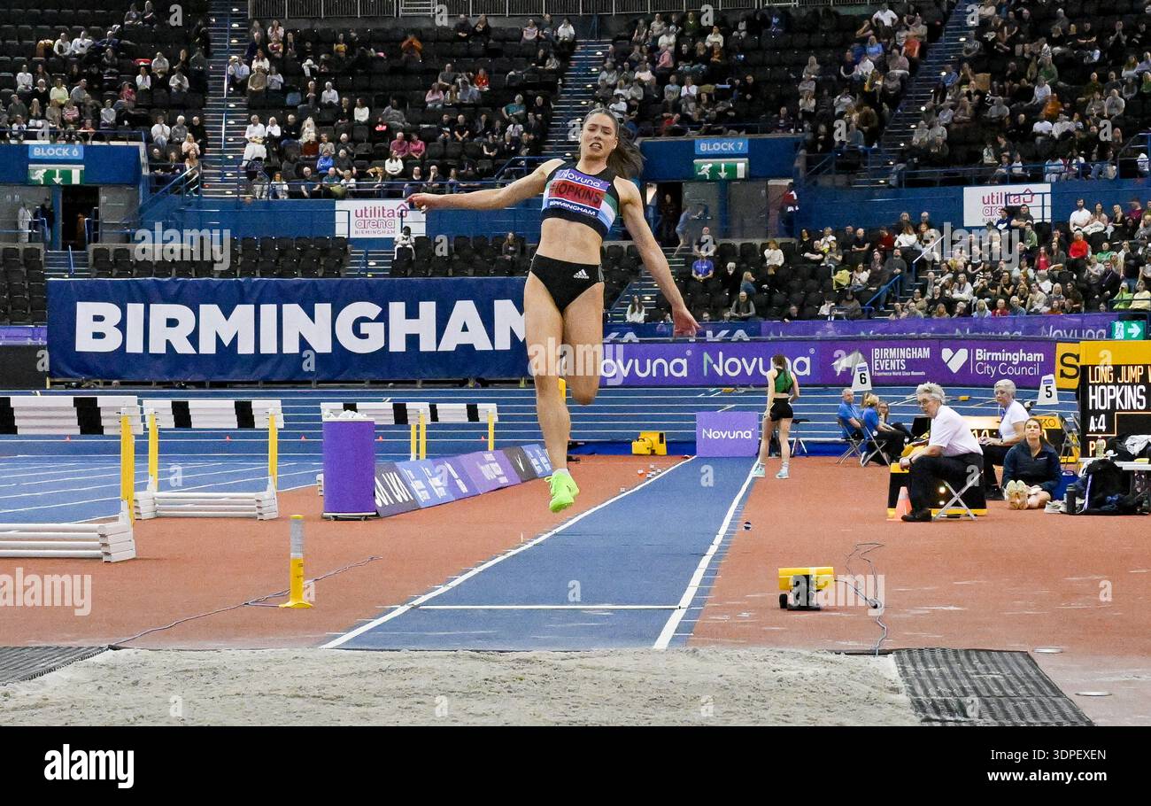 Birmingham, UK, 14 February 2026. HOPKINS Alice competes in the Womens ...