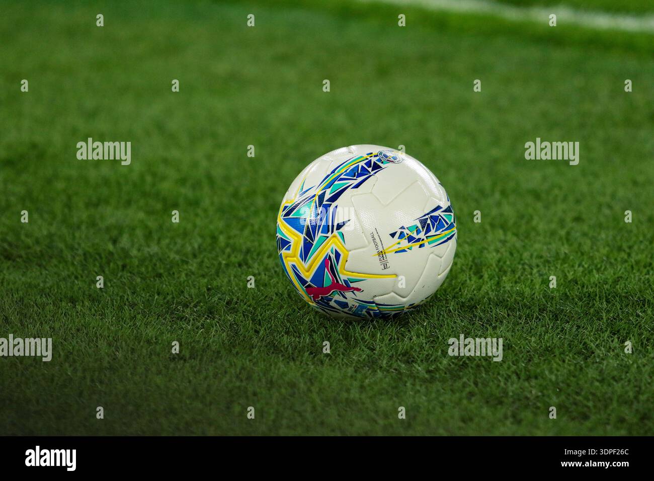 Serie A official white ball during SS Lazio vs Atalanta BC, Italian ...