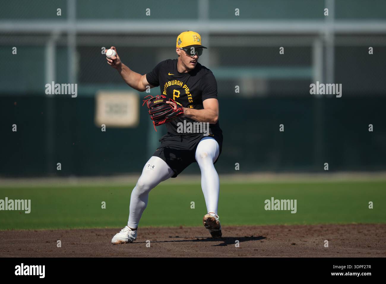 Pittsburgh Pirates' Nick Gonzales works out during spring training ...