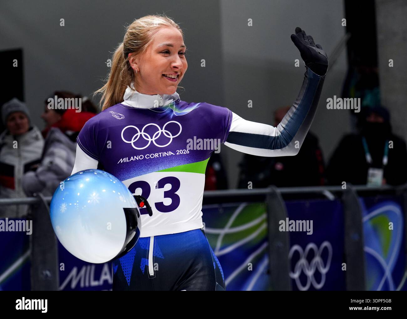 Estonia's Darta Zunte following heat 3 of the Women's Skeleton at the ...