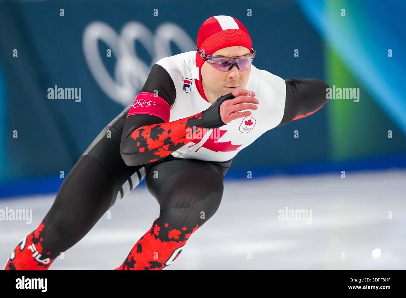 MILAN, ITALY - FEBRUARY 14: Anders Johnson of Canada during the 500m ...
