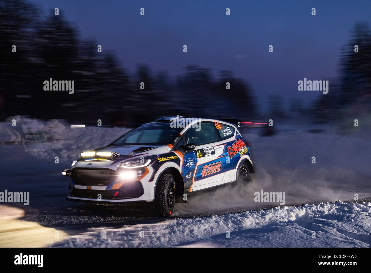 64 Leevi LASSILA, Mikko LUKKA, Ford Fiesta Rally3, action during the ...