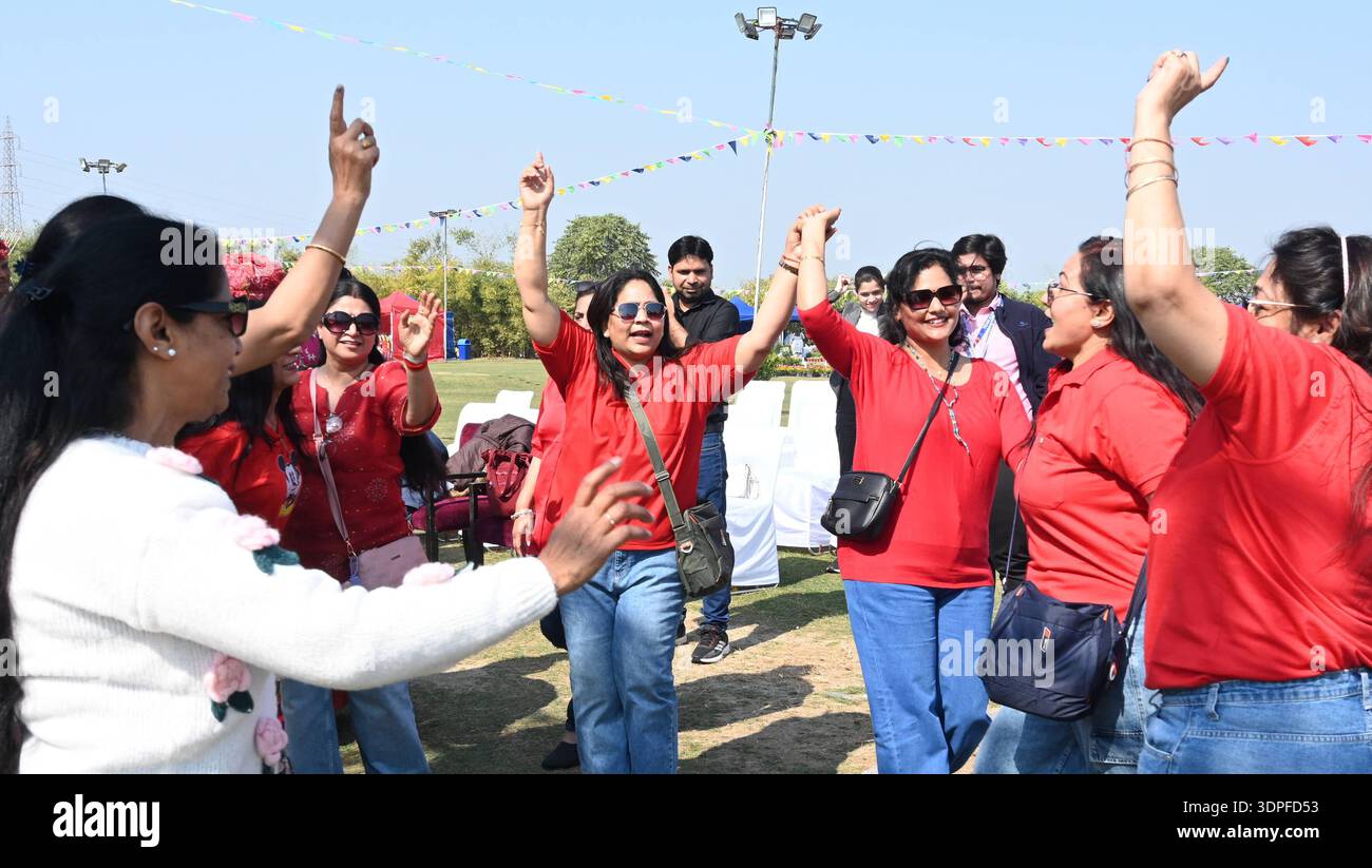 NEW DELHI, INDIA - FEBRUARY 14: People visit DDA s Flower Show Palaash ...