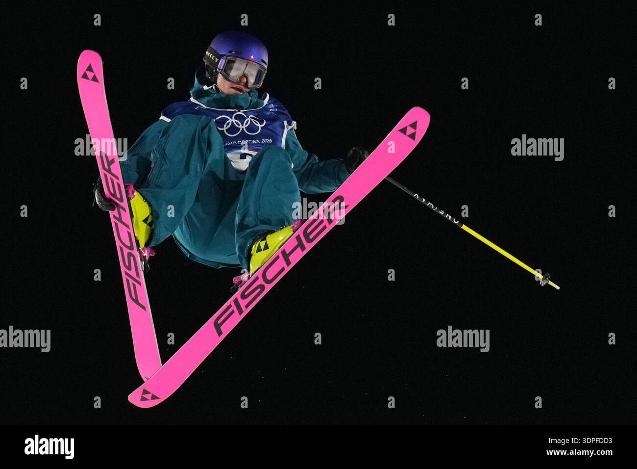 Switzerland's Mathilde Gremaud competes in the women's freestyle skiing ...