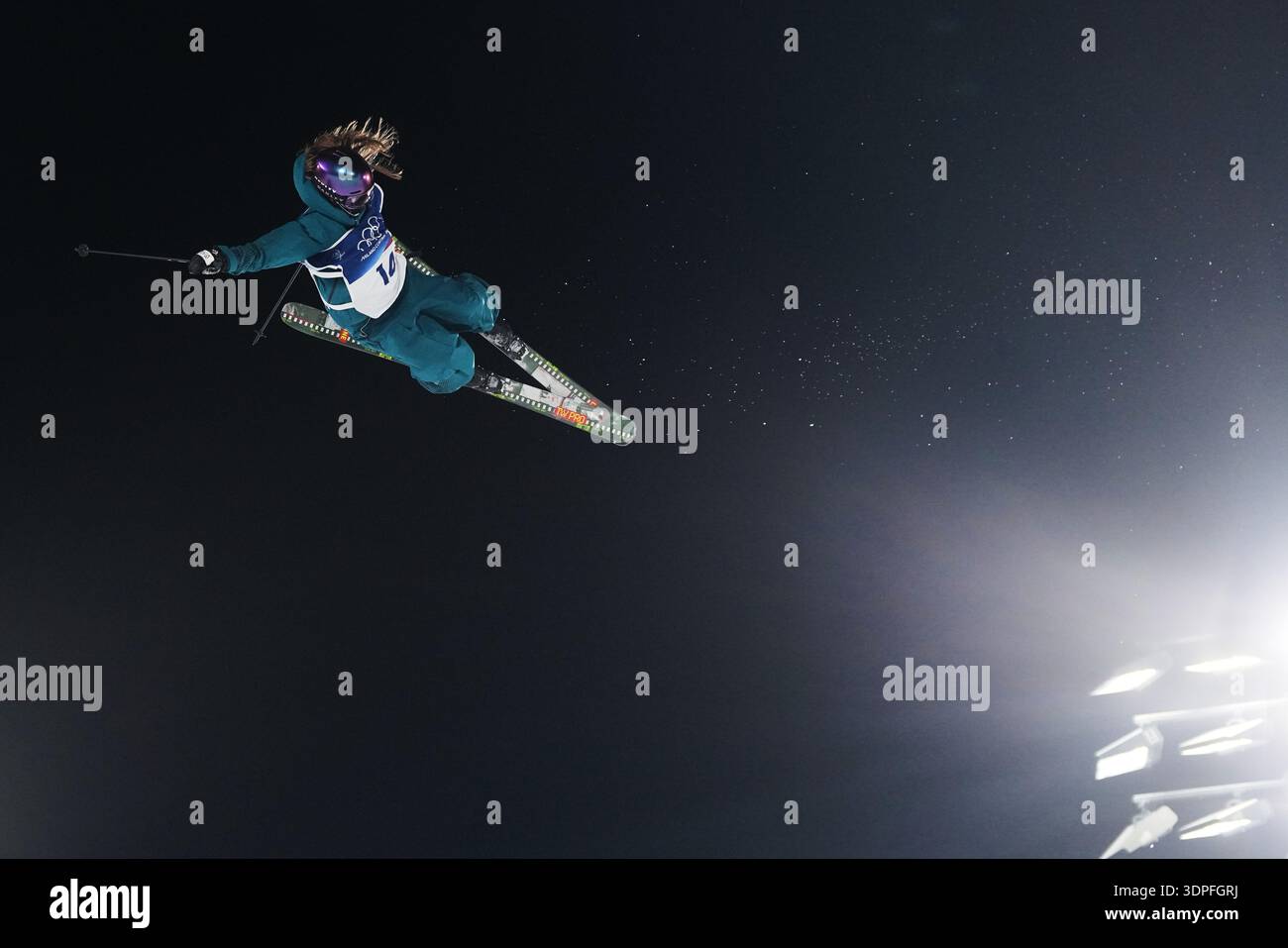 Switzerland's Anouk Andraska competes in the women's freestyle skiing ...