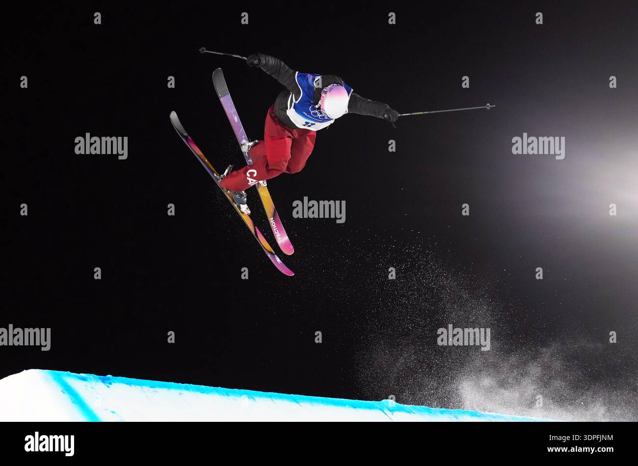 Canada's Naomi Urness drops in during the women's freeski big air ...