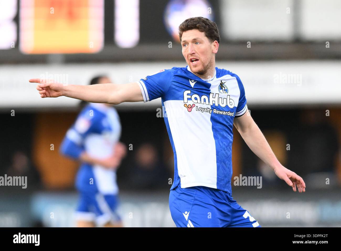 Richie Smallwood of Bristol Rovers gestures during the Sky Bet League 2 ...