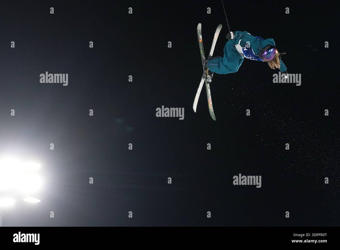 Switzerland's Anouk Andraska competes in the women's freestyle skiing ...