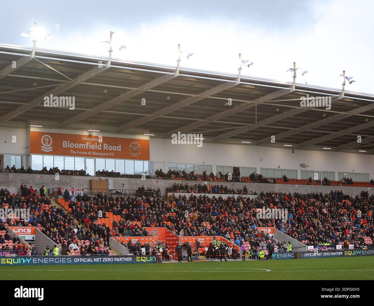 BLACKPOOL, ENGLAND - FEBRUARY 14: Bloomfield Road, Blackpool during the ...