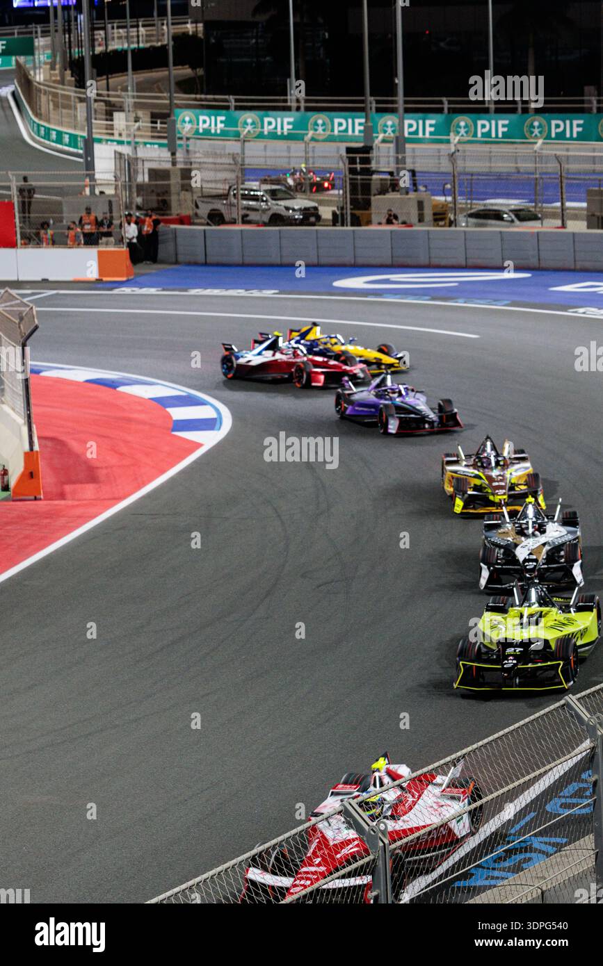 Jeddah, Saudi Arabia. 13th January 2026. Cars on track during Race 2 at ...