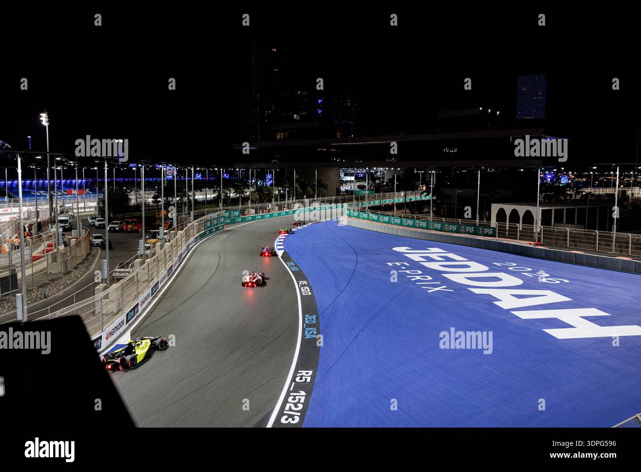 Jeddah, Saudi Arabia. 13th January 2026. Cars on track during Race 2 at ...