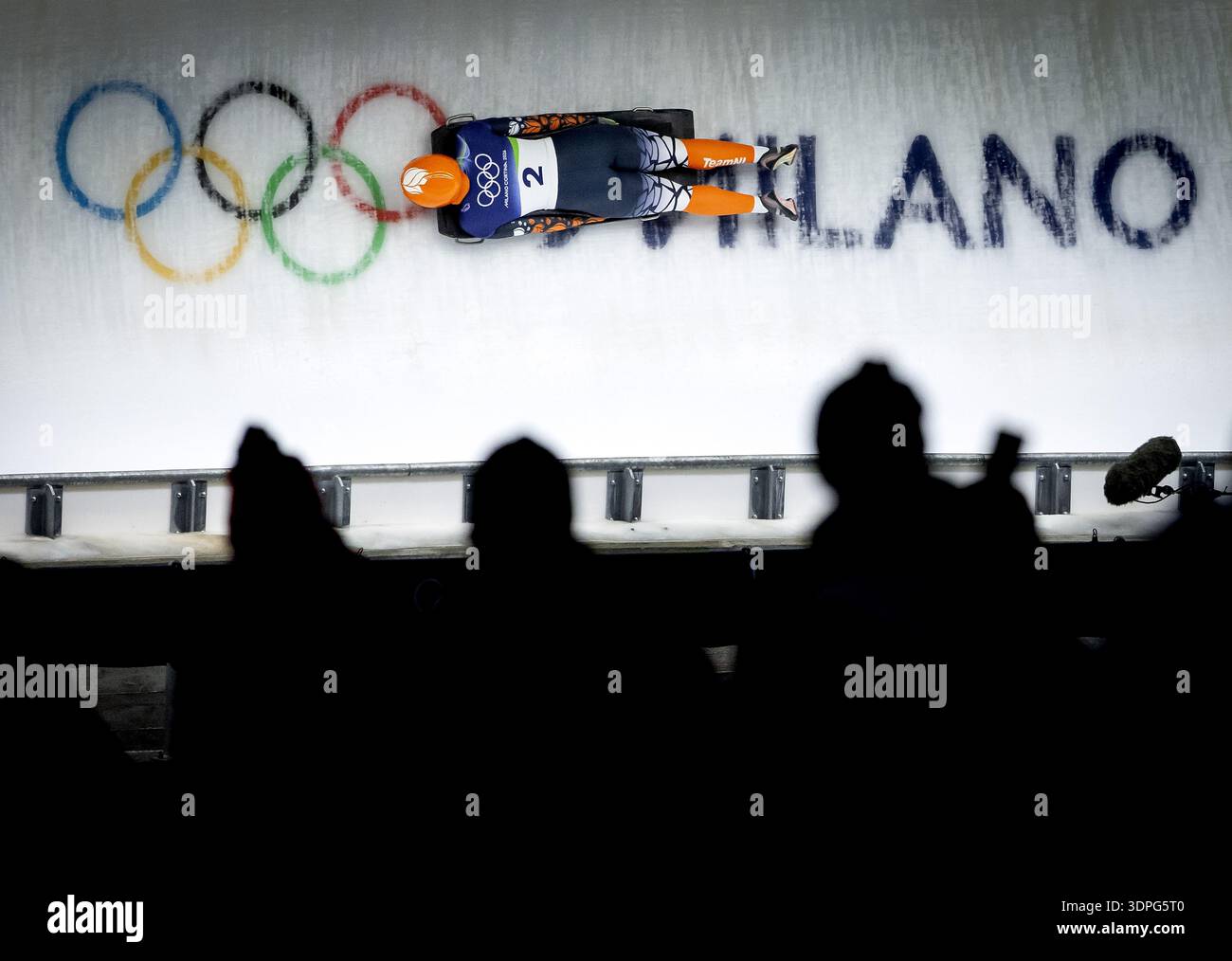 CORTINA D'AMPEZZO - Skeleton star Kimberley Bos during the fourth heat ...