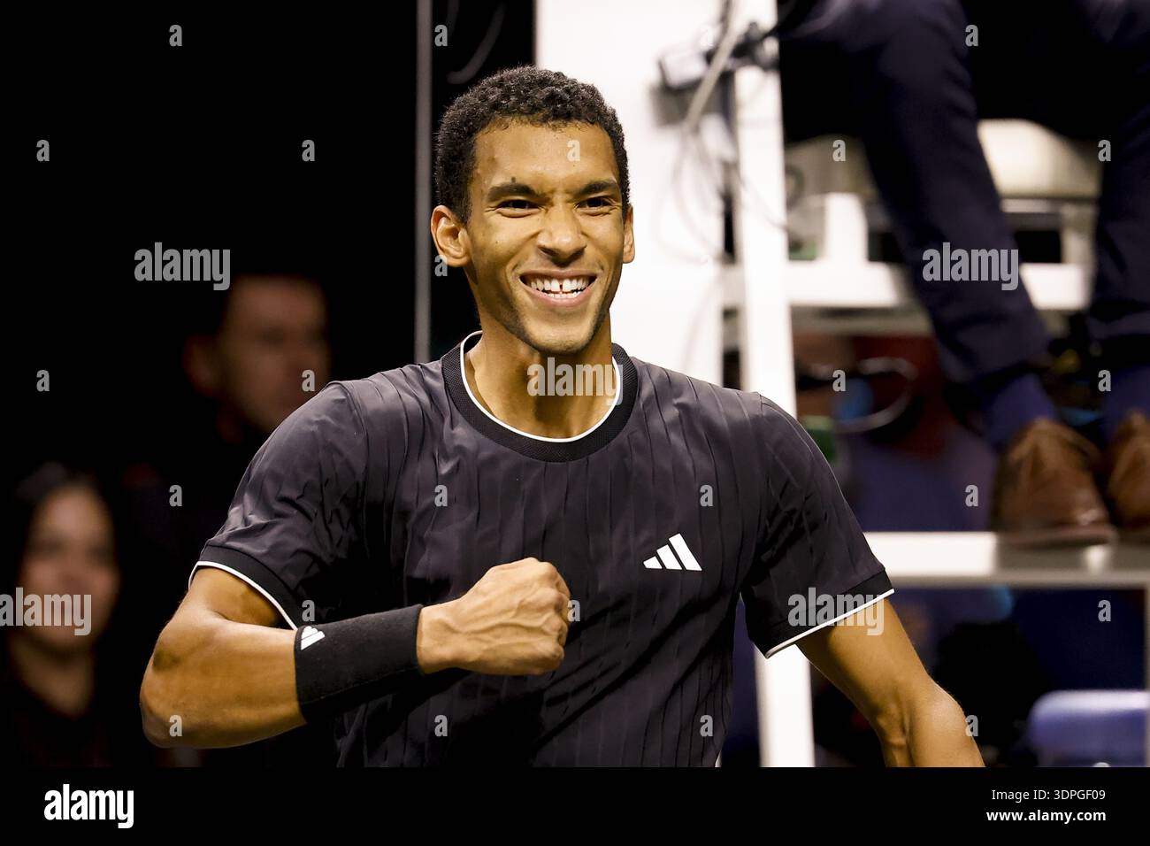 ROTTERDAM - Felix Auger-Aliassime (Canada) in action against Alexander ...